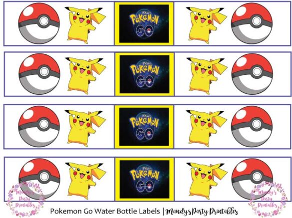 Pokemon Go Birthday Printables - Mandy's Party Printables