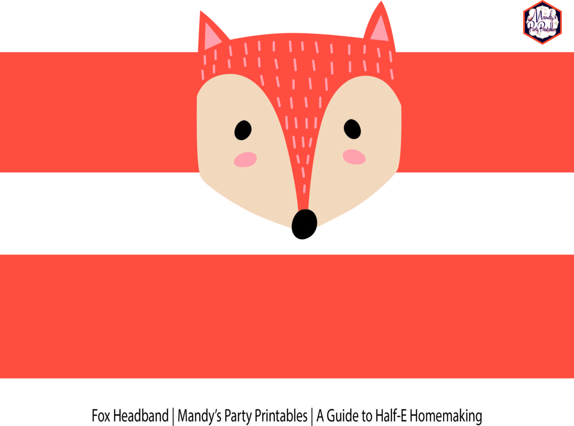 Fox Birthday Printables - Mandy's Party Printables