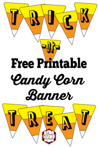 Candy Corn Banner Free Printable - Mandy's Party Printables
