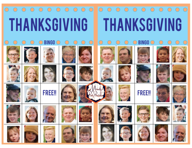 BINGO! Thanksgiving Edition - Mandy's Party Printables