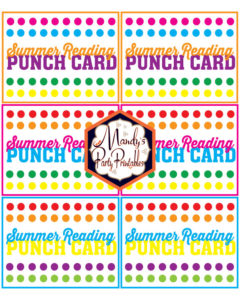 Free Printable Summer Punch Cards